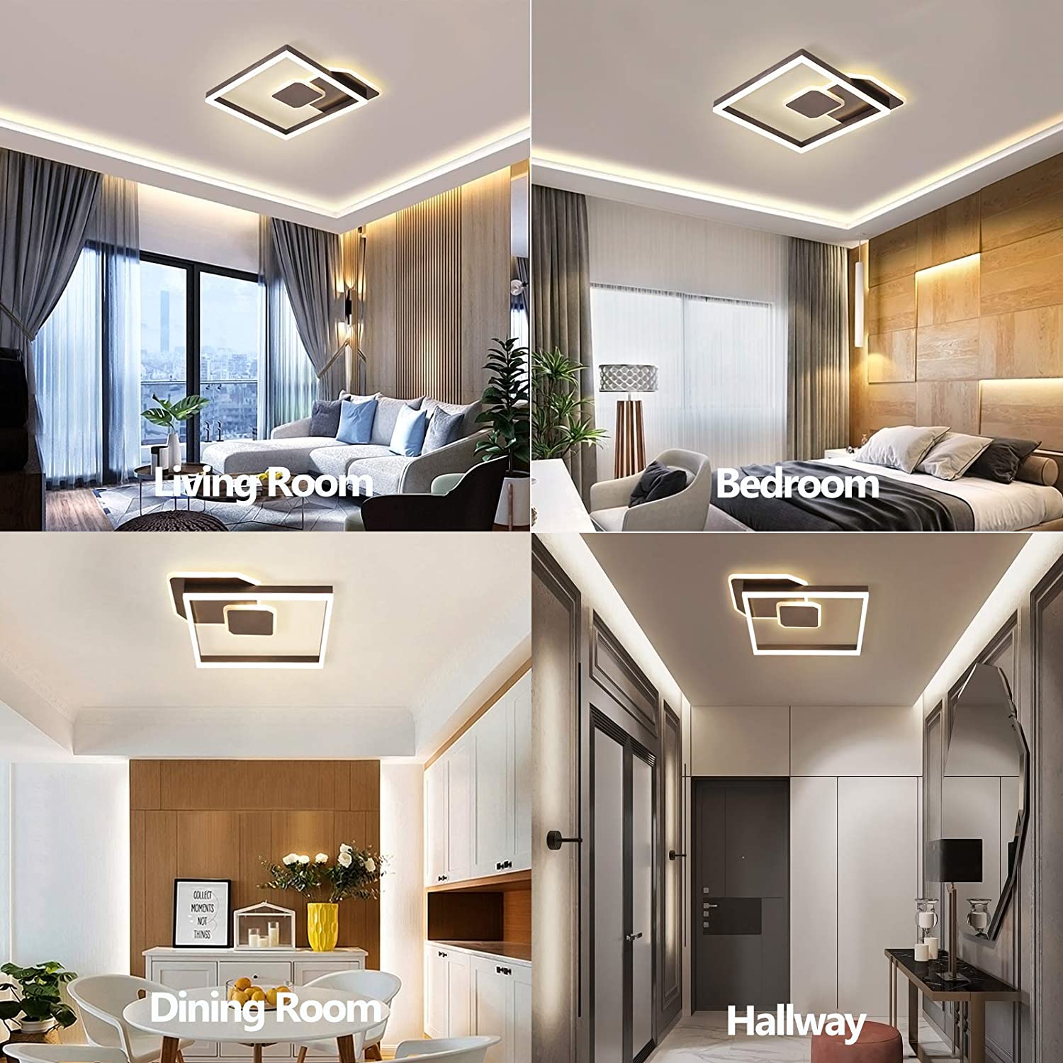 Square LED Flush Mount Ceiling Light - CharmyDecor - CharmyDecor