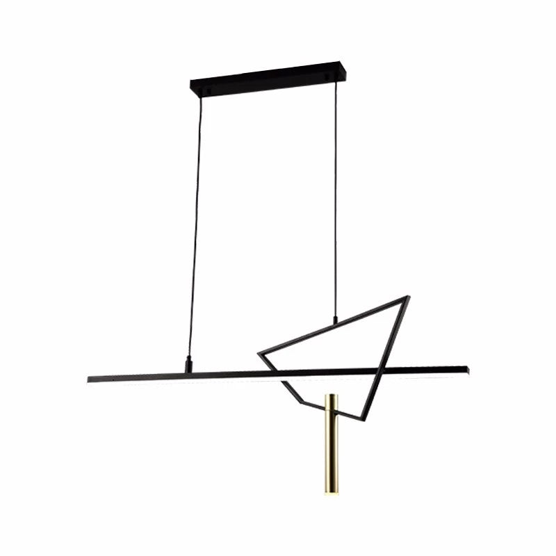 Nordic Black Geometry LED Pendant Lamp - CharmyDecor - CharmyDecor