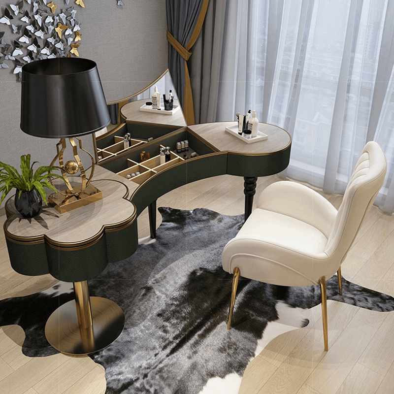 Arc Curved Petal Makeup Vanity - CharmyDecor