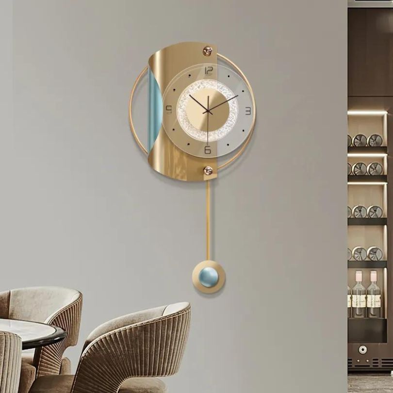 Modern Backlit Metal Wall Clock - Statement Piece – CharmyDecor