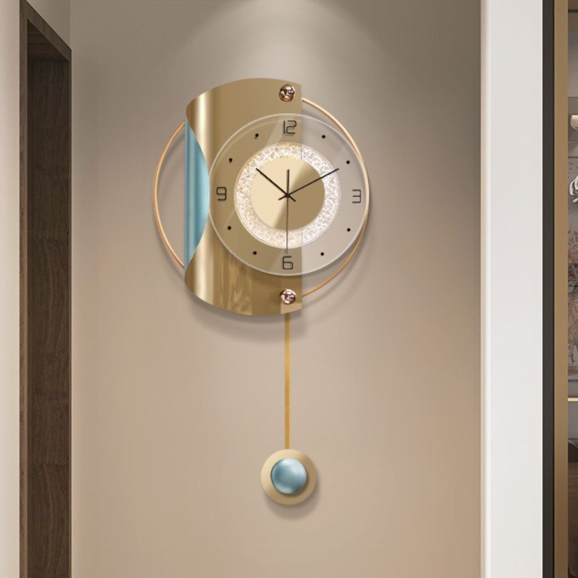 Modern Backlit Metal Wall Clock - Statement Piece – CharmyDecor