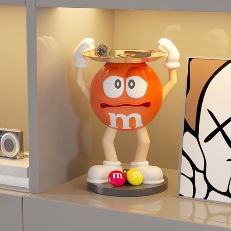 Creative M&Ms Bean Statue with Hidden Storage Feature – CharmyDecor