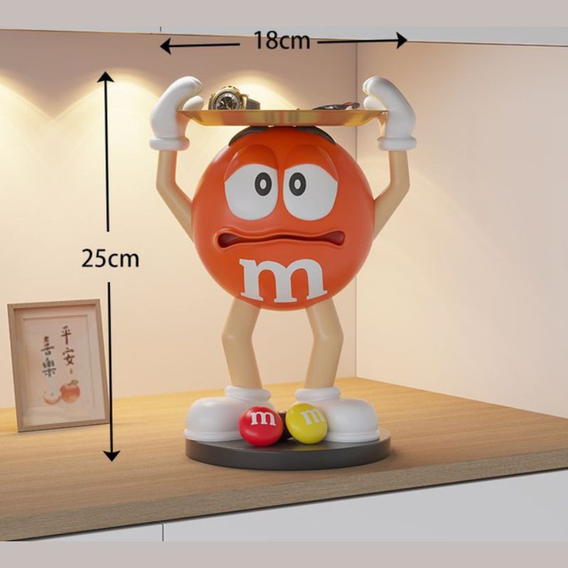 Creative M&Ms Bean Statue with Hidden Storage Feature – CharmyDecor