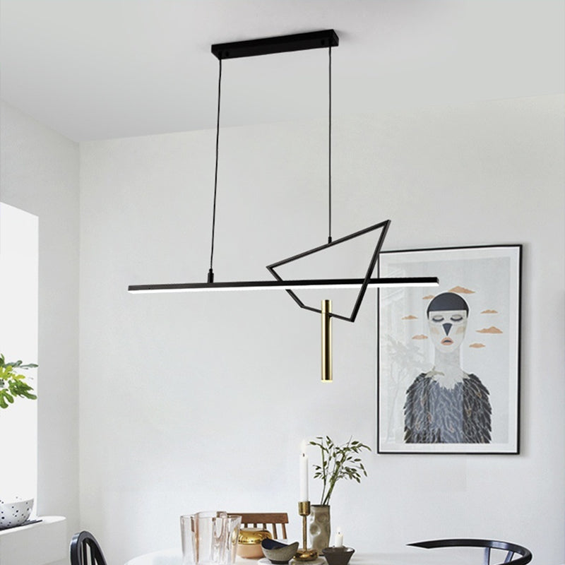 Nordic Black Geometry LED Pendant Light Fixture – CharmyDecor