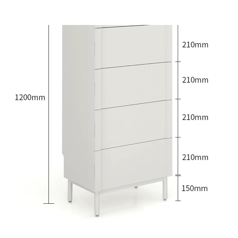 Minimalist White Chest Storage Cabinet – CharmyDecor