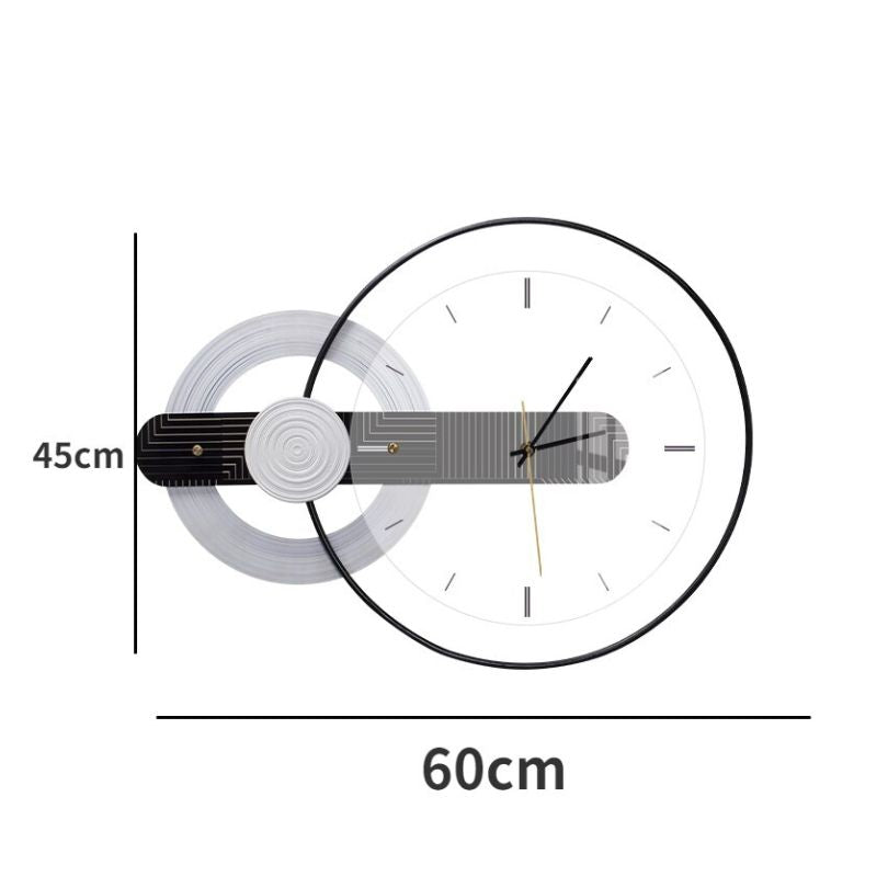 Contemporary Round Glass Wall Clock - Stylish Home Decor – CharmyDecor