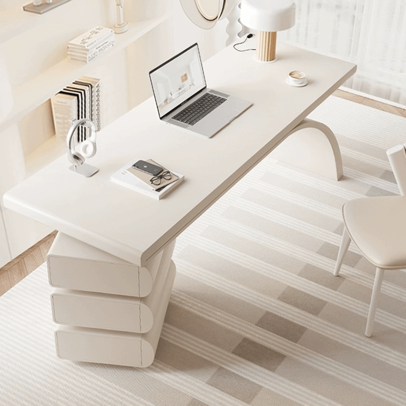 Modern Office Desk with Arc Base - CharmyDecor