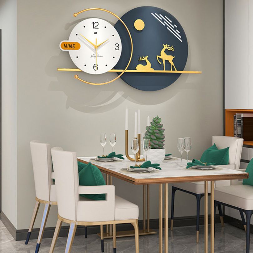 Nordic 3D Deer Horologe Wall Clock – CharmyDecor