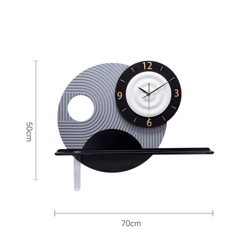 Nordic Resin 3D Wall Clock - Modern Statement Piece – CharmyDecor