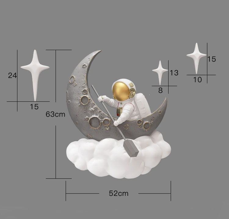 Spaceman Hanging: Nordic Wall Decoration Art Piece – CharmyDecor