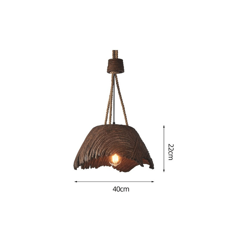 Rustic Hemp Rope Pendant Lamp: Decorative Lighting Fixture – CharmyDecor
