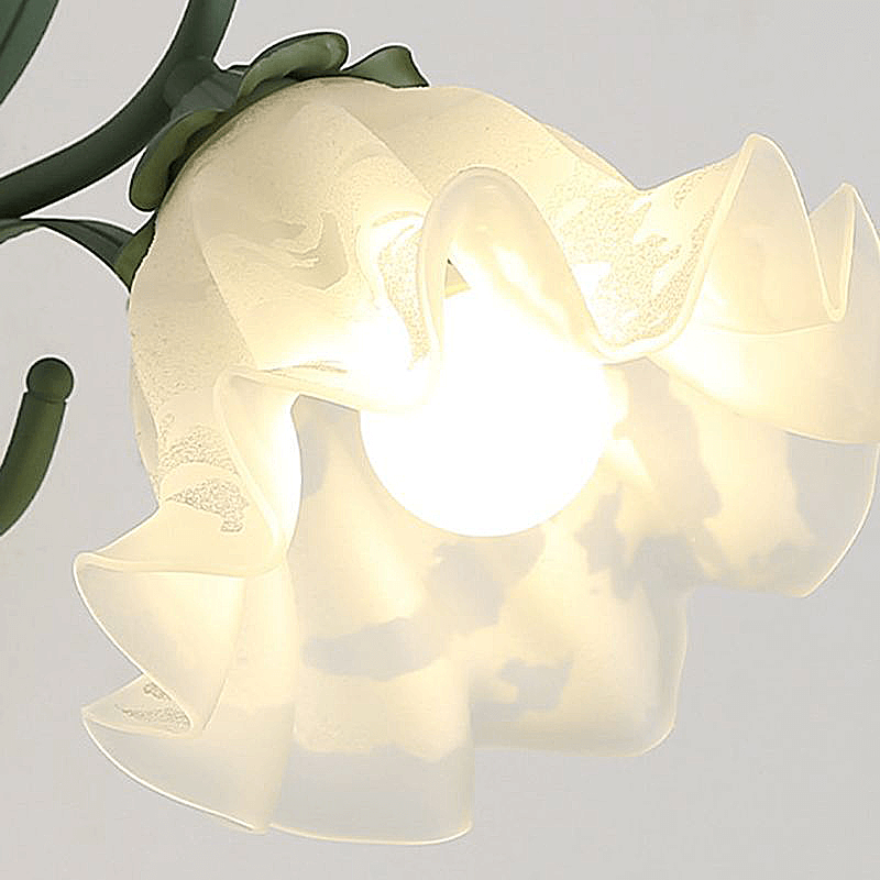 Green Flower Shape Glass Wall Light - CharmyDecor - CharmyDecor