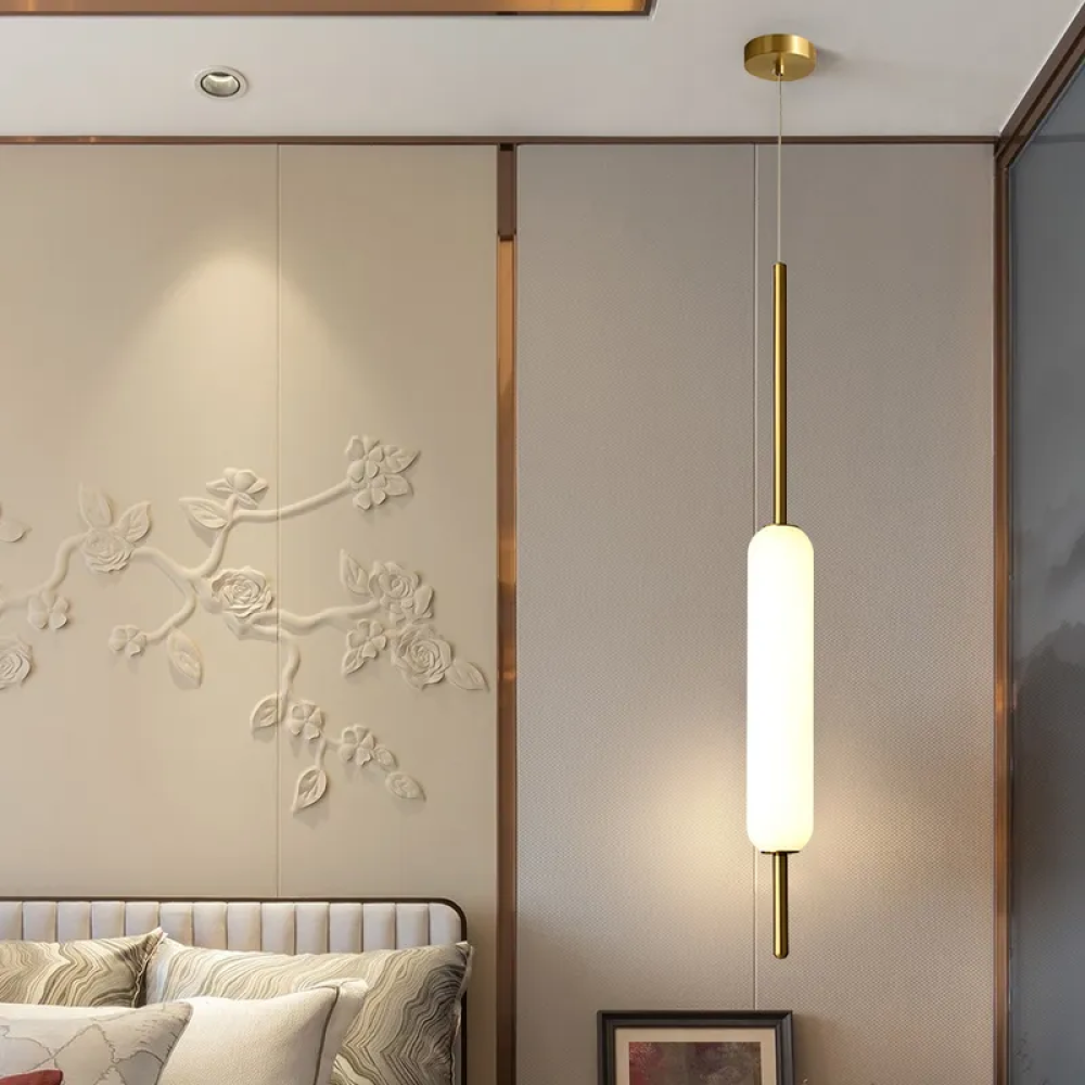 White Single-light LED Pendant Light – CharmyDecor