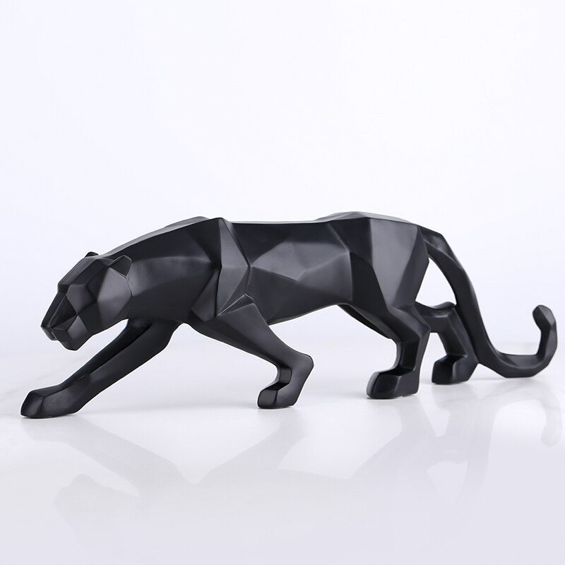 Elegant Resin Panther Statue - Animal Decor Craft – CharmyDecor