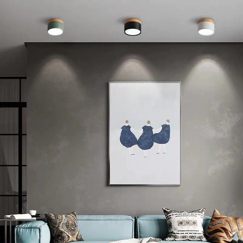 Modern Nordic Wood LED Downlight- CharmyDecor