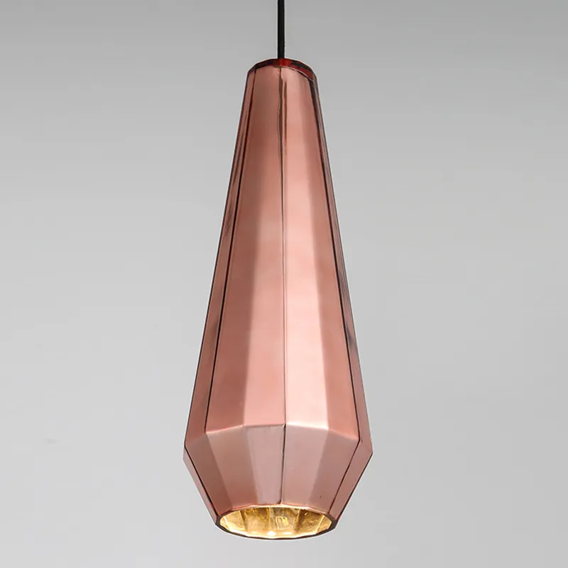 Contemporary Pink Glass Pendant Light Fixture – CharmyDecor