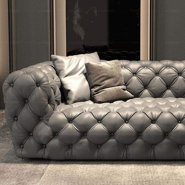 Modern Modular Chesterfield Tufted Sofa - Elegant Design – CharmyDecor