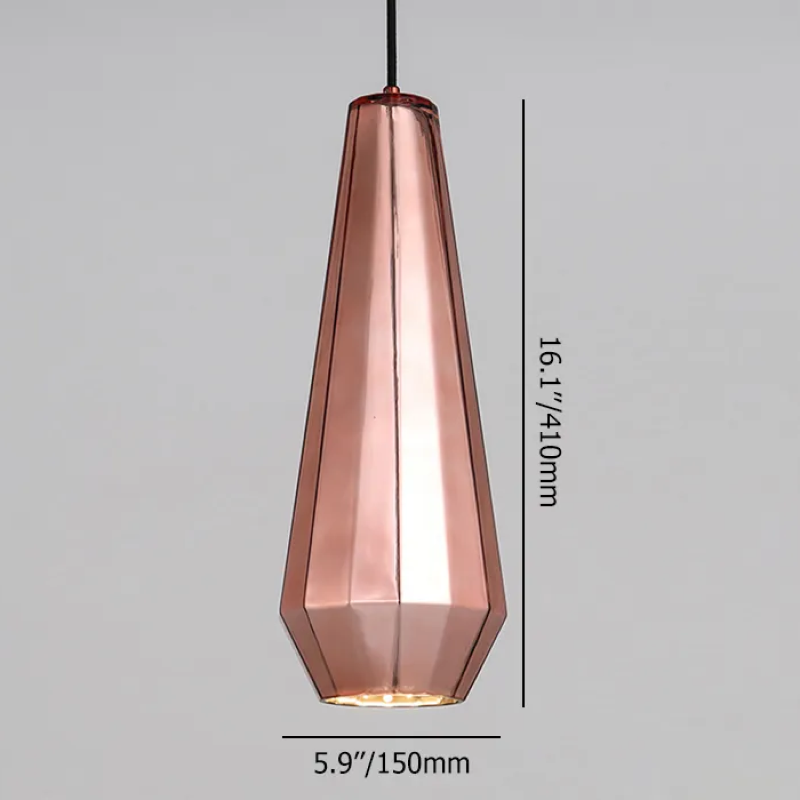 Contemporary Pink Glass Pendant Light Fixture – CharmyDecor