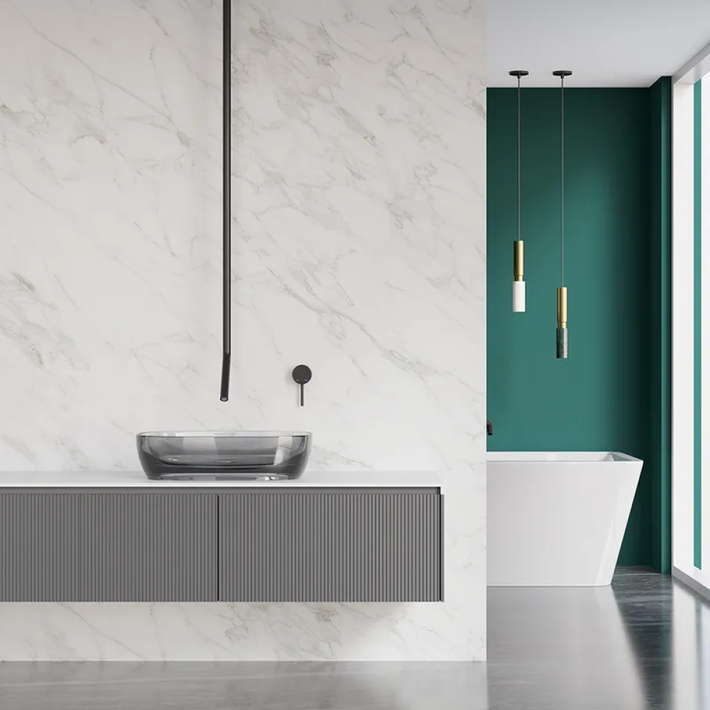 Modern Ceiling-Mount Bathroom Faucet – CharmyDecor